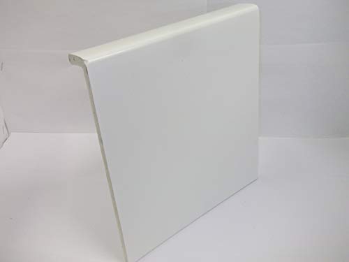 Buy 1 Metre White 200mm Height Plastic PVC UPVC 9mm Skirting Board ...