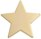 Gold Star Pin badge - Pack of 10: Amazon.co.uk: Office Products