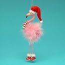 Amazon.com: Pink Flamingo Santa Ornament: Home & Kitchen