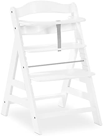 Hauck Alpha+ Grow Along Adjustable Wooden High Chair Seat w/ 5 Point ...