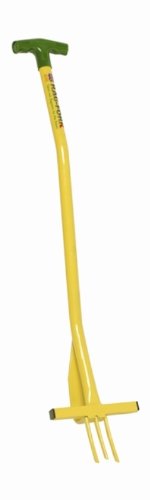 Eazi-Tools - Rag-Fork Ragwort Weed Fork T Handle Yellow: Amazon.co.uk ...