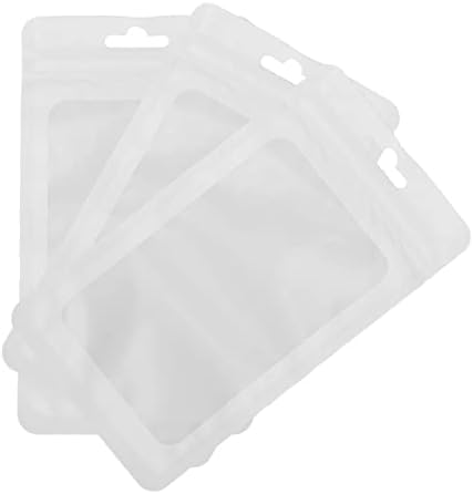 Packaging Bag, White Bag with Resealable Zipper, Clear Window with ...
