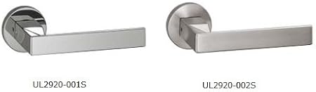 Amazon | UNION ユニオン レバーハンドル UL2920-002S/ステンレス、ヘアライン オプション無し 錠前別途 内/外1セット ドア厚:40mm | ドア用金物
