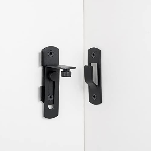 INIRET 4 Packs 90 Degree Flip Barn Door Lock,Protect Privacy-Security Gate Latch,Hook Lock Latch ...