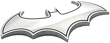 3D personality Silver Batman auto logo car sticker metal badge emblem ...