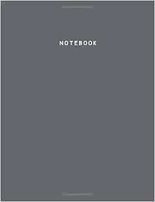Notebook: Grey Shade, Ruled, Soft Cover, Letter Size (8.5 x 11 ...