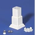Amazon.com: 10 Pack White Vinyl Fence Foot Block Kit with Mounting ...