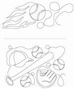 Amazon.com: Baseball Fun and Flaming Baseballs Pantograph Pattern