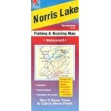 Amazon.com : Norris Lake Fishing Map : Sports & Outdoors