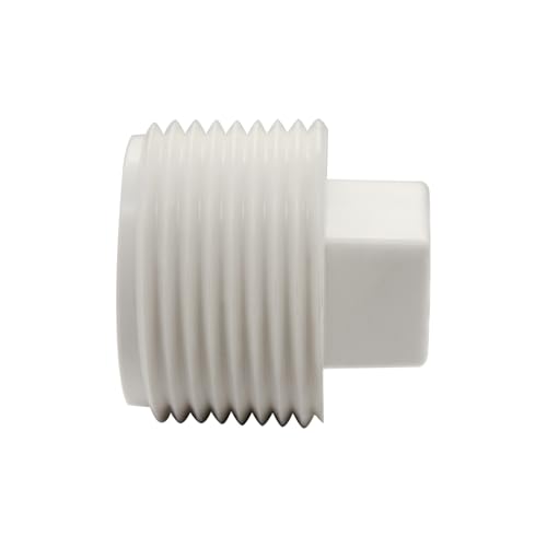 Fitvell NPT Male Threaded PVC Cleanout Plug PVC Pipe End Cap For ...