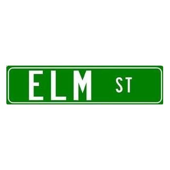 Amazon.com : ELM ST Aluminum Street Sign : Yard Signs : Garden & Outdoor
