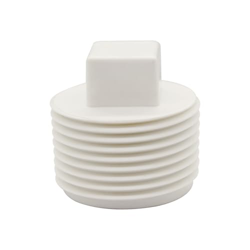 Fitvell NPT Male Threaded PVC Cleanout Plug PVC Pipe End Cap For ...