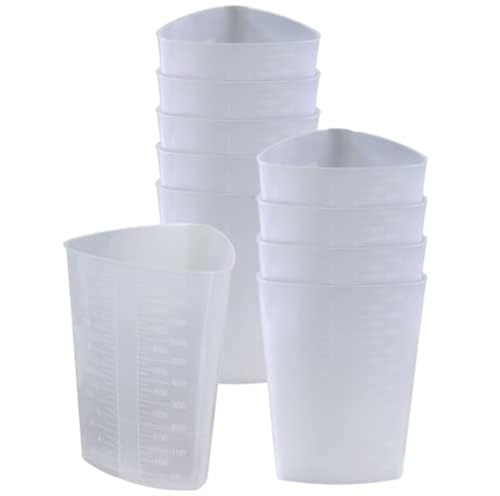 Plastic Graduated Triangular Intake Output Container [10 Pack] 32 Ounce ...