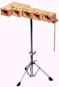 Amazon.com: Open-End Style Set of 5 Temple Blocks: Musical Instruments