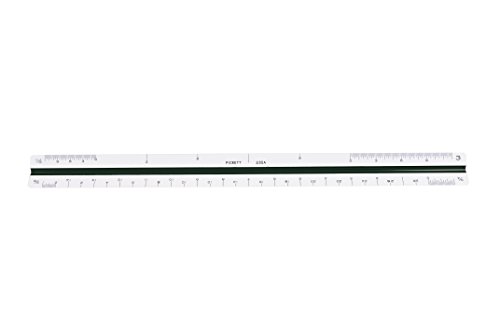 Pickett Architect Triangular Scale, 12-Inch Long, Plastic, White (235A ...