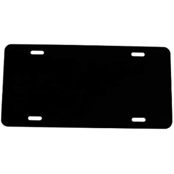 Amazon.com: Black - Plastic License Plate Vinyl Blank - .020 - Laser ...