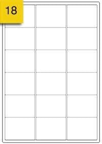 100 Sheets Laser Transparent Polyester (63.5 x 46.6mm) Labels. LL18 ...