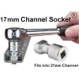 17mm Channel Socket for 41mm Unistrut Type Channel - (CSM10): Amazon.co ...