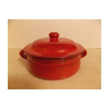 Amazon.com: DE SILVA Red Terracotta Terra Cotta Casserole Baking ...