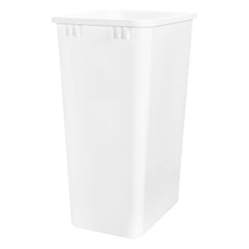 Amazon.com: Rubbermaid Spring-Top Wastebasket, 13 1/4-Gallon, White ...