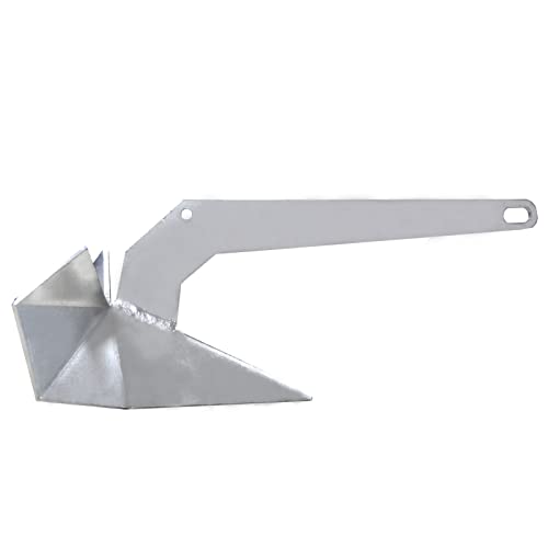 ISURE MARINE Hot Dipped Galvanized Steel Boat Anchor 22lb Delta Anchor ...