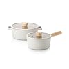 NEOFLAM FIKA Pot Set | 7" (18cm) Sauce Pan & 9" (22cm) Low Pot with Lid ...