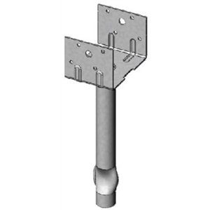 4X4x8 Elev Post Base Pack Qty Of: 1 - Masonry Materials - Amazon.com