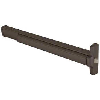 Dark Bronze 48" Jackson 10 Series Right Hand Reverse Bevel Crossbar Rim ...