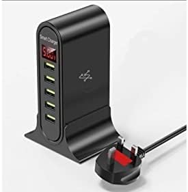 سعر Desktop 5 Port USB Charger Tower 60W 4A, USB Hub Charging Station ...