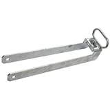 Throw Over Loop With Handle Gate Latch 75mm 3" Wide Galvanised or Black ...