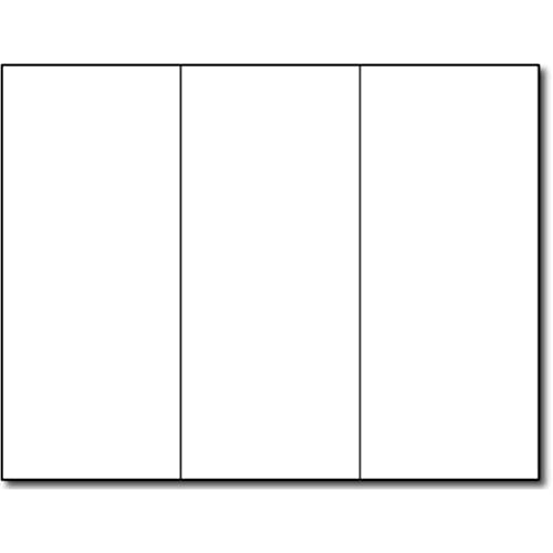 65lb Bright White Tri-fold Brochure Paper - 3 Panel Brochures for ...