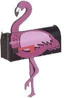 Amazon.com: Pink Flamingo Novelty Mailbox (Black Mailbox): Home & Kitchen