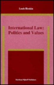 International Law:Politics and Values (Developments in International ...