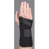 Amazon.com: Med Spec V-Strap Wrist Support Brace, 8" Black, Small Left ...