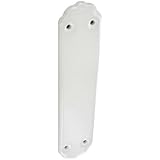 White and gold ceramic door finger plate with screws: Amazon.co.uk: DIY ...