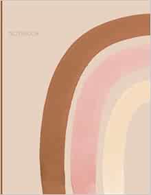 Boho Notebook: Boho Rainbow, Blank Lined Paper Notebook, Aesthetic ...