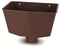 RWH1BN Brown Marshall Tufflex rainwater Hopper for 68MM downpipes ...
