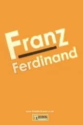 Franz Ferdinand Logo-Orange-White Promo-Póster, 100 x 150 Cm, diseño de ...