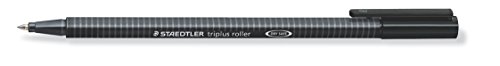 Staedtler Triplus Roller 403-9 Triangular Rollerballs - Black (Pack of ...