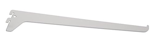 Rubbermaid Single Track System Bracket, 12", White, Upright Bracket for ...