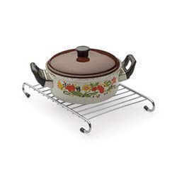 SRK Set of 3 Stainless Steel Hot Plate Rack/Multipurpose Hot Vessel ...
