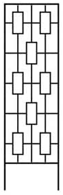 Amazon.com : Panacea Contemporary Trellis, Black, 78"H : Trellises ...
