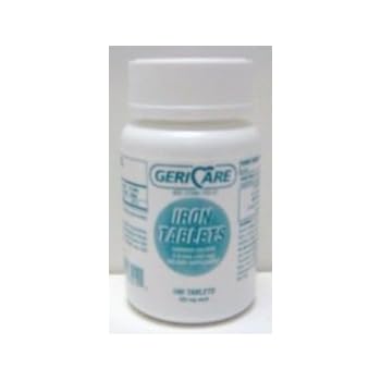 Amazon.com: GERICARE Iron Tablets, Ferrous Sulfate Tablets 325mg ...