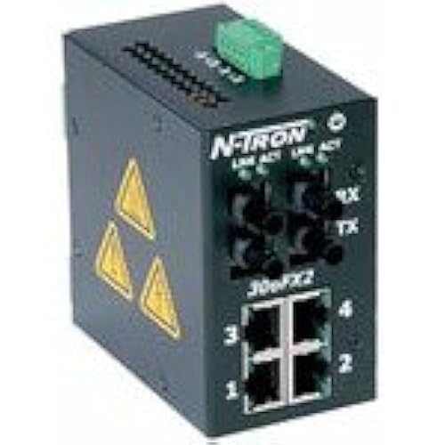 Red Lion Controls/N-Tron 306FX2-ST 6 Port Industrial Ethernet Switch, 4 ...