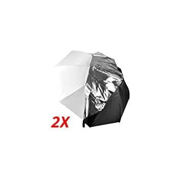 Amazon.com : CowboyStudio 40in White Satin Umbrella with Reflective ...