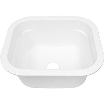 Mustee 2218 Vector 12 Gal Undermount Utility Sink, White - - Amazon.com