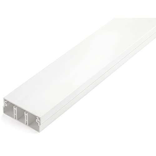 StarTech.com Solid Cable Management Raceway with Cover, 2"(50mm)W x 3/4 ...