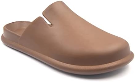 Oneniao EVA Garden Clogs for Men Women Wide Toe Flat Mules Comfy Rubber ...