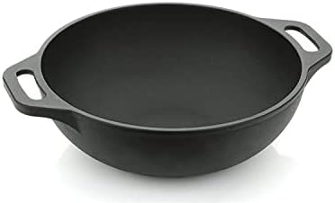 Urbancraft™ - Super Smooth Cast Iron Kadai/Kadhai for Cooking and deep ...
