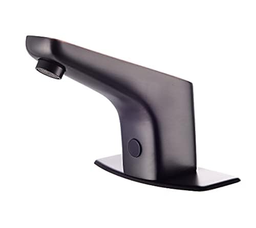 Fyeer Automatic Sensor Touchless Bathroom Faucet with Hole Cover Deck ...